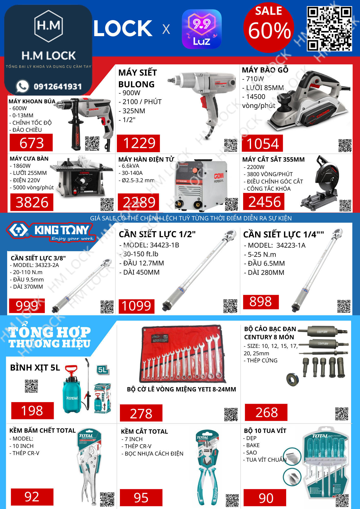 KỀM HÀN 800A INGCO - HÀNG CHÍNH HÃNG - WAH8008 - HM LOCK