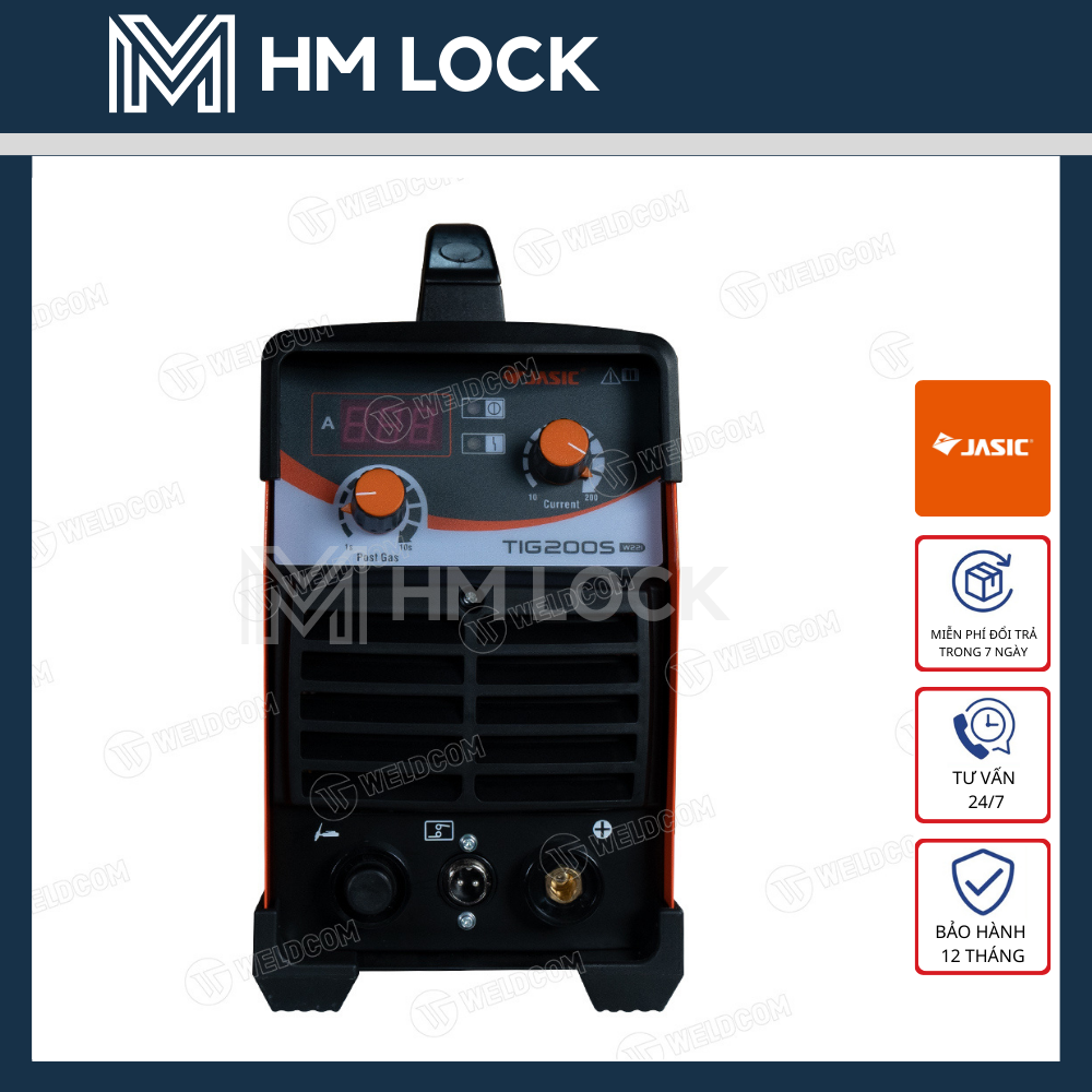 MÁY HÀN TIG JASIC TIG200S W221 - CHẾ ĐỘ CHỐNG GIẬT, TỰ NGẮT - CÔNG NGH