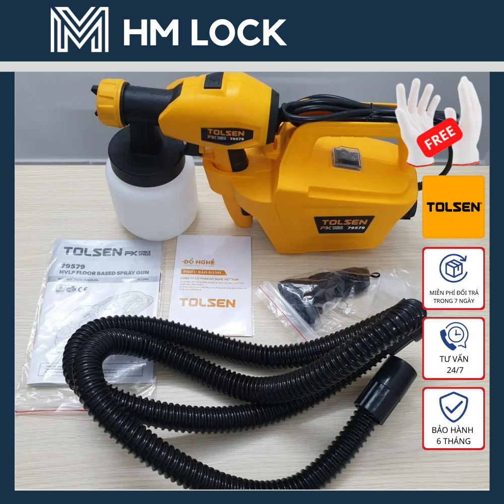MÁY PHUN SƠN 650W TOLSEN 79579 - HÀNG CHÍNH HÃNG - TOOLMART
