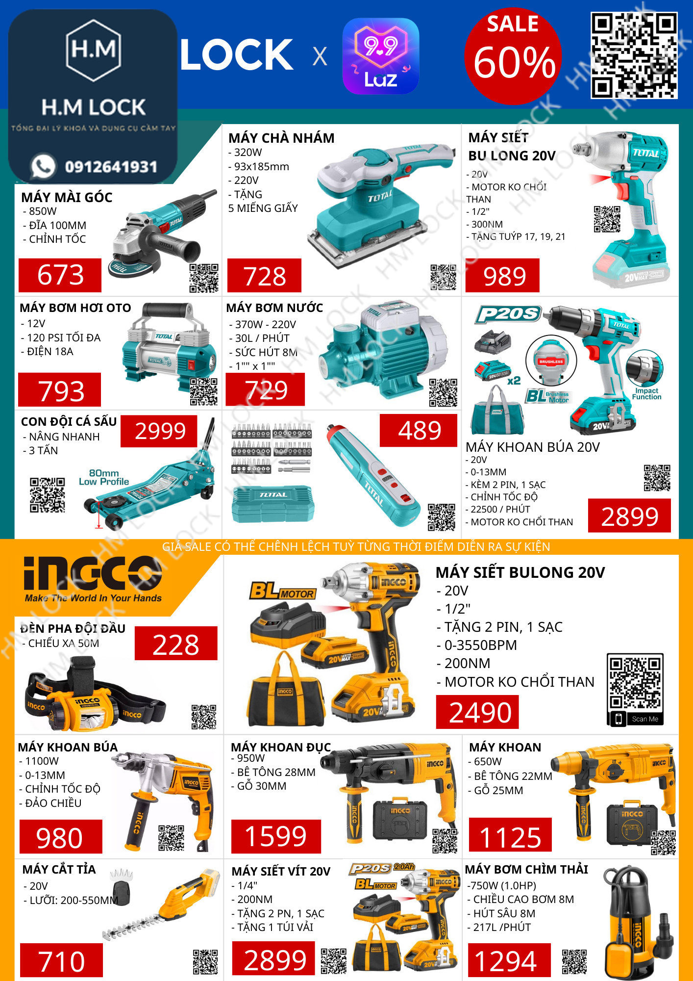 KỀM HÀN 800A INGCO - HÀNG CHÍNH HÃNG - WAH8008 - HM LOCK