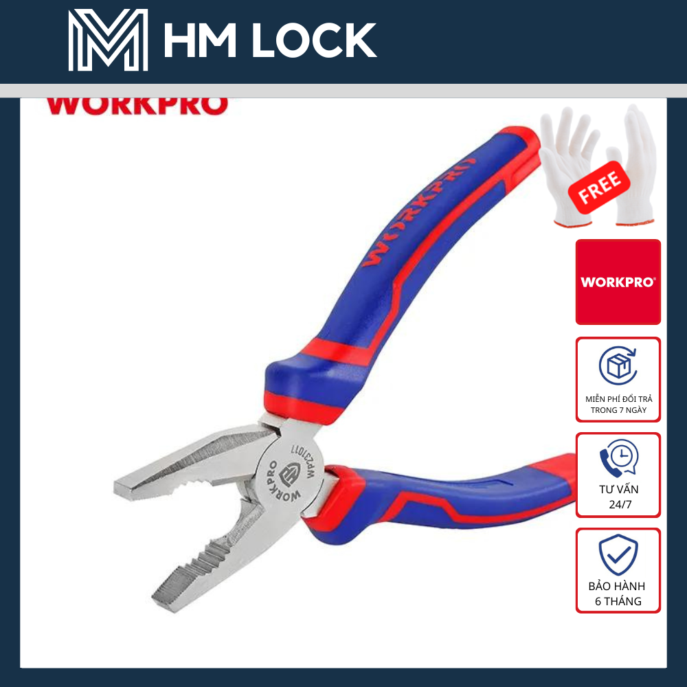 BỘ DỤNG CỤ TỔ HỢP GỒM 3 KỀM VÀ MỎ LẾT Workpro - HÀNG CHÍNH HÃNG - WP20