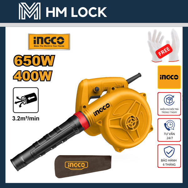 MÁY THỔI BỤI CẦM TAY DÙNG ĐIỆN INGCO AB6038 650W | AB4038 400W - HÀNG