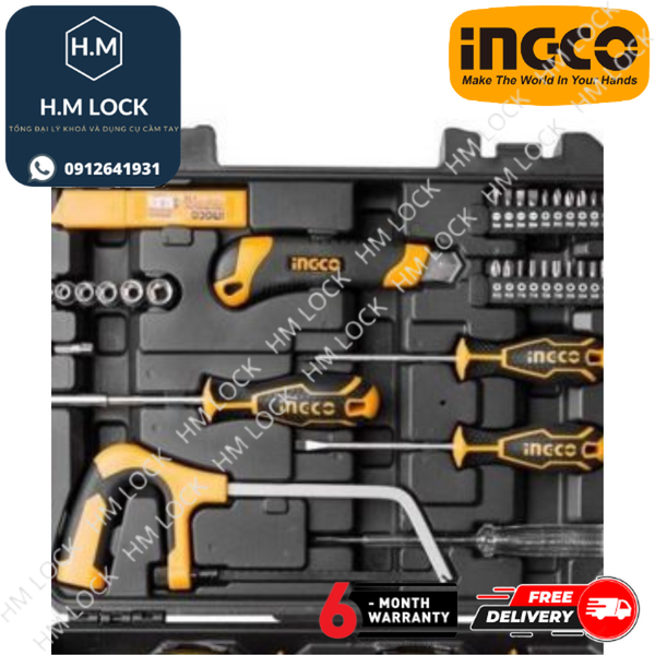 BỘ DỤNG CỤ 177 CHI TIẾT INGCO - HÀNG CHÍNH HÃNG - HKTHP21171 - HM LOCK