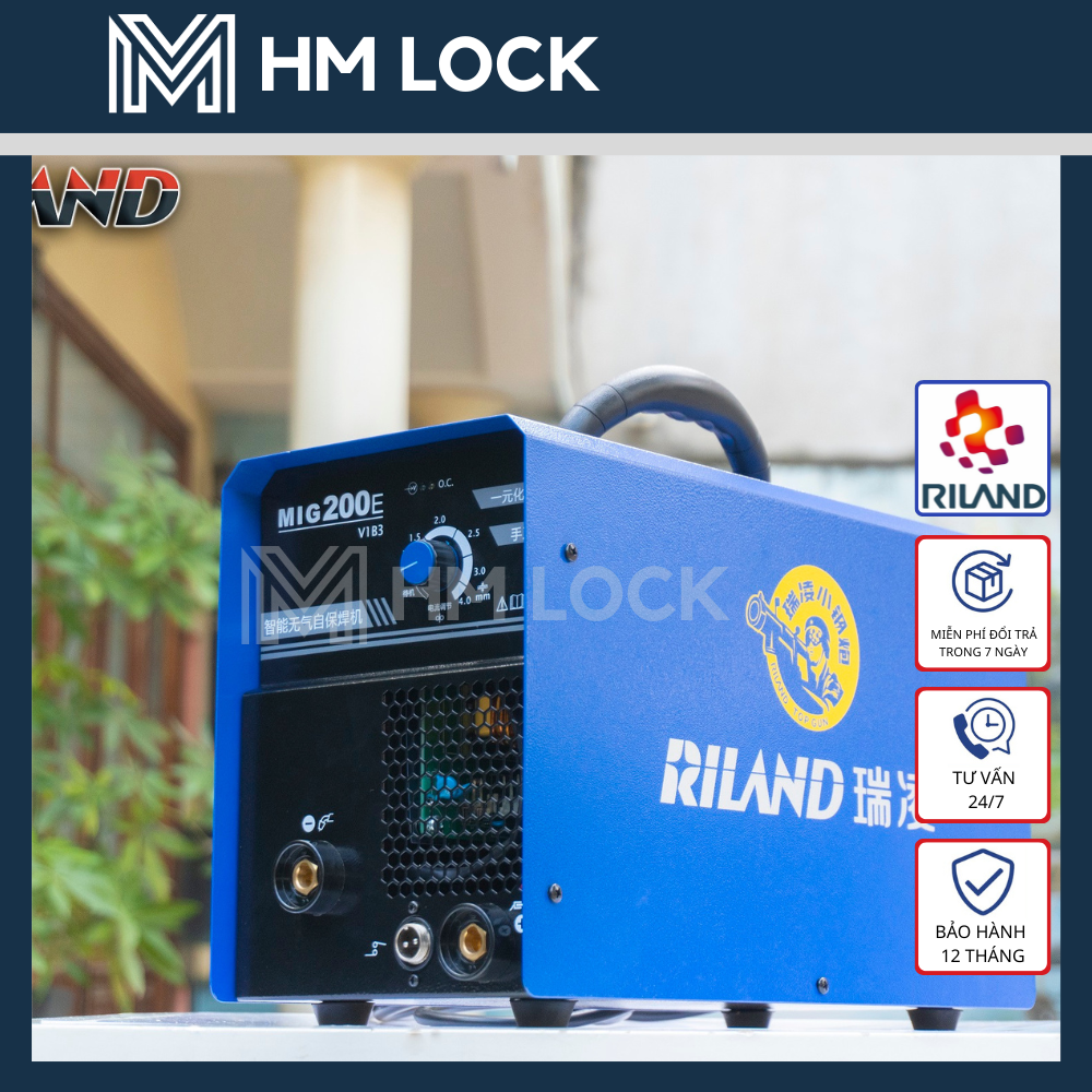 MÁY HÀN MIG CO2 INVERTER 3.7KVA RILAND MIG 200E - NHỎ GỌN TIỆN DỤNG