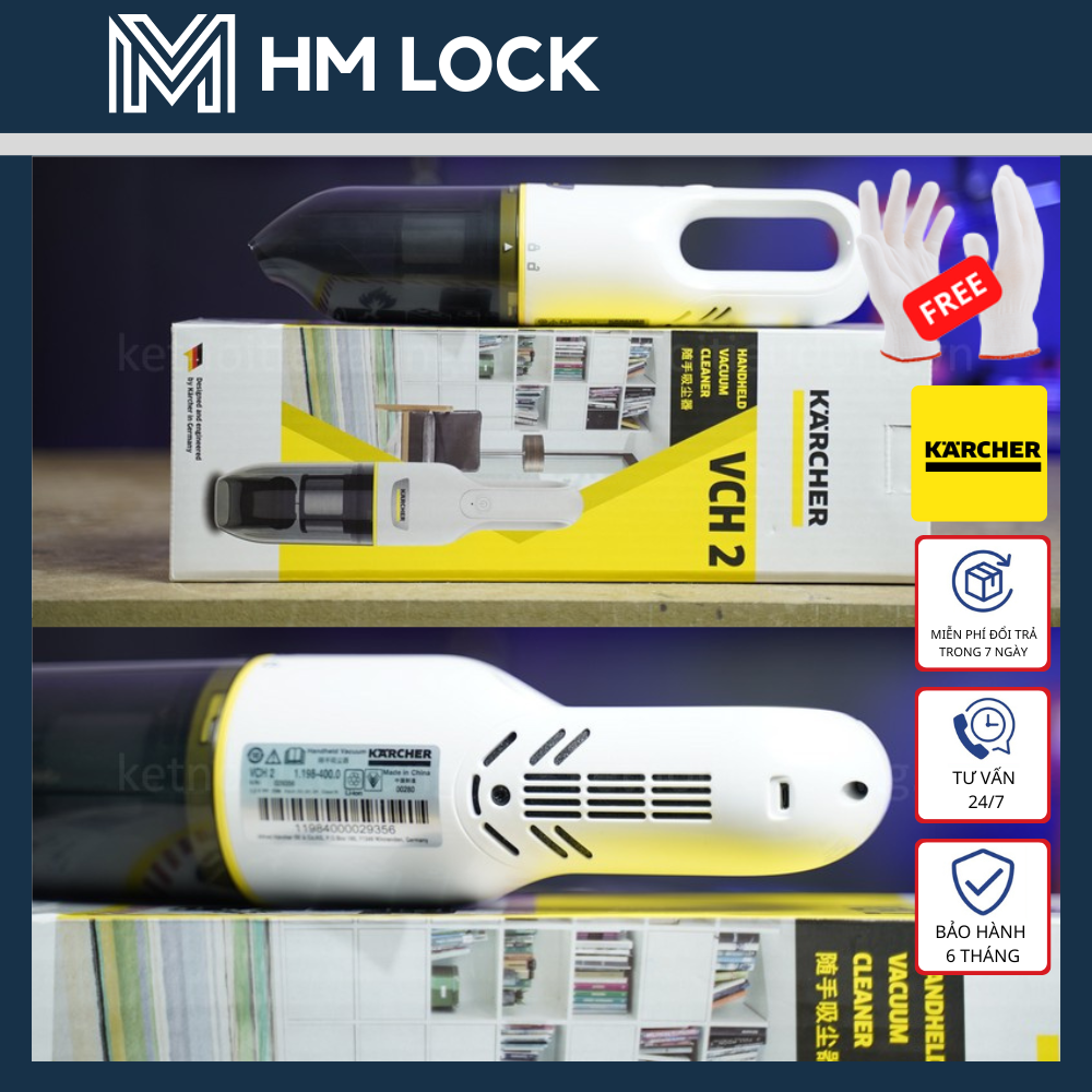 MÁY HÚT BỤI Ô TÔ CẦM TAY TIỆN LỢI KARCHER VCH 2 - HÀNG CHÍNH HÃNG