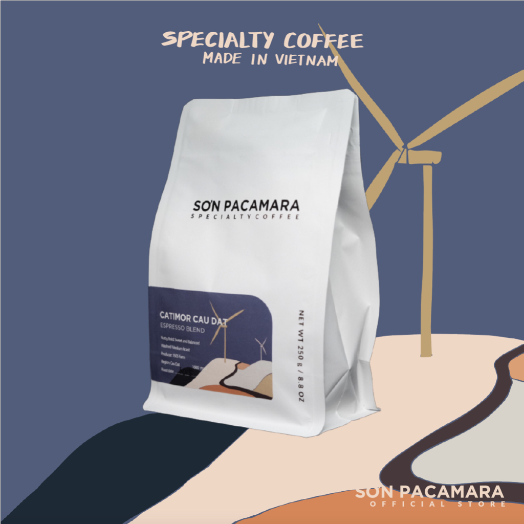 Gói Catimor Cầu Đất Từ Sơn Pacamara - Specialty Coffee Việt - Phù Hợp