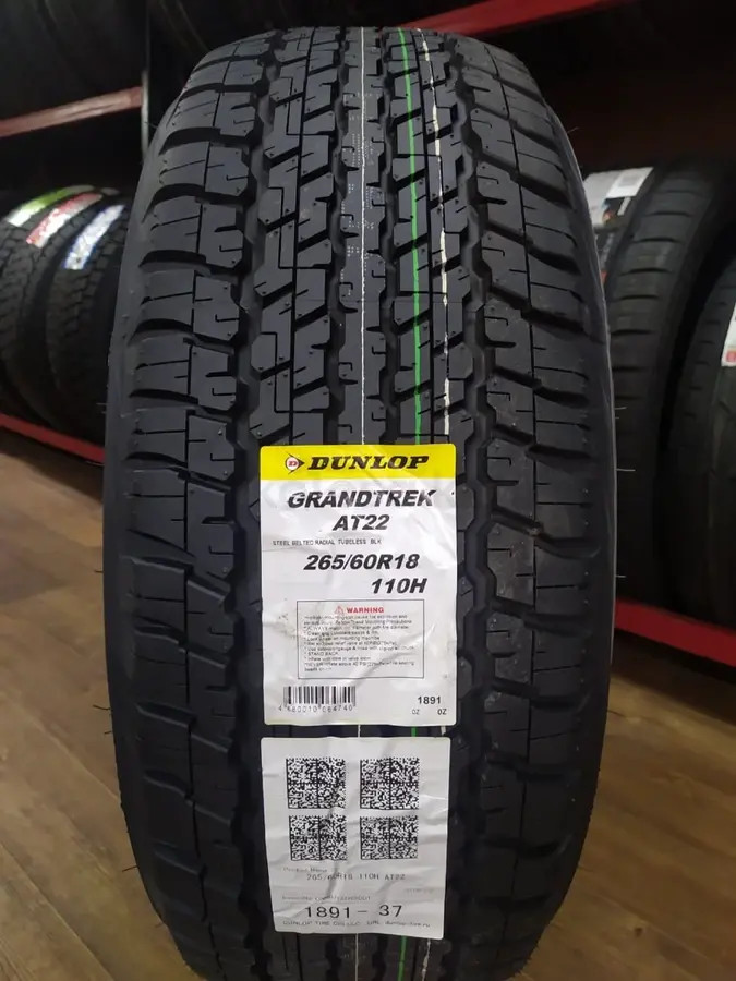 Lốp xe Dunlop 265/60R18 GRANDTREK AT22 THAI