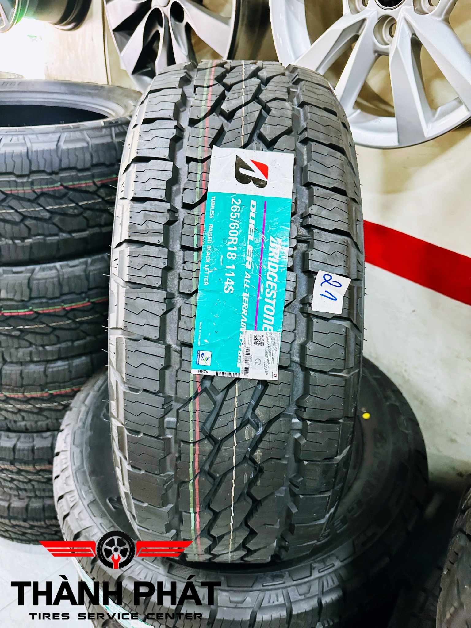 Vỏ xe Bridgestone DUELER ALL-TERRAIN A/T002 265/60R18