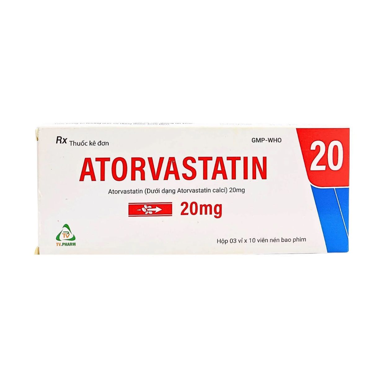 Atorvastatin 20Mg Tv.Pharm (H/30v) – THUỐC SỈ SÀI GÒN