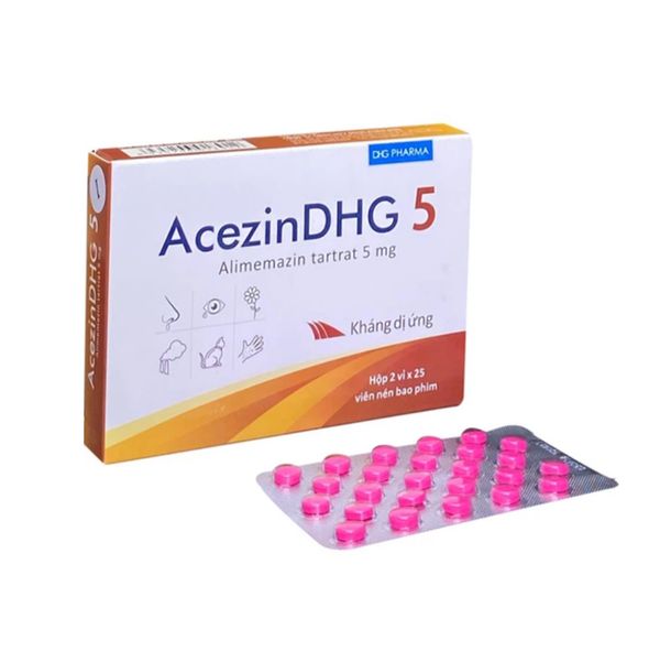 Acezin Alimemazin 5mg DHG (H/50v) – THUỐC SỈ SÀI GÒN