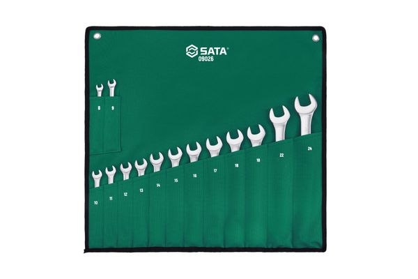 Bộ cờ lê 2 đầu vòng miệng 14 chi tiết (8mm - 24mm) SATA 09026 – Thegara ...
