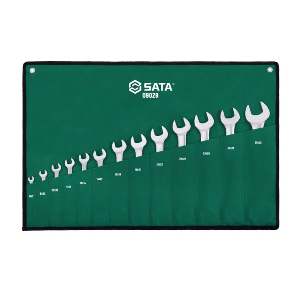 Bộ cờ lê 2 đầu miệng 13 chi tiết (6.0mm - 32mm) SATA 09029 – Thegara ...