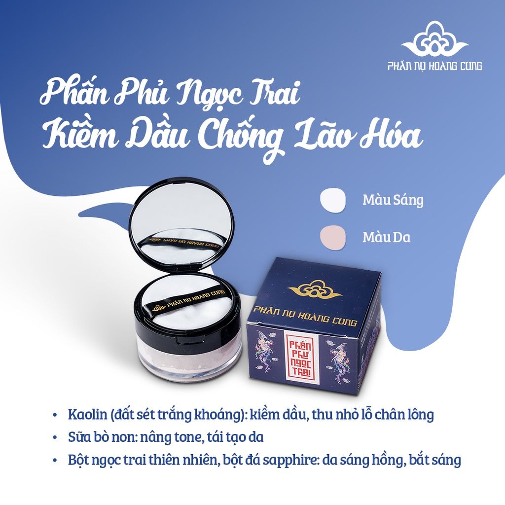 Phấn Phủ, Phấn Phủ Tinh Chất Ngọc Trai, 2 Màu , Phấn Nụ Hoàng Cung Dạn