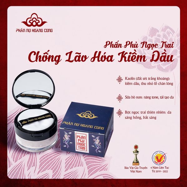Phấn Phủ, Phấn Phủ Tinh Chất Ngọc Trai, 2 Màu , Phấn Nụ Hoàng Cung Dạn