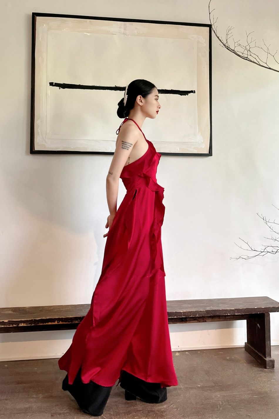 Áo dài yếm đỏ ONON MADE – Hizu Dress Up