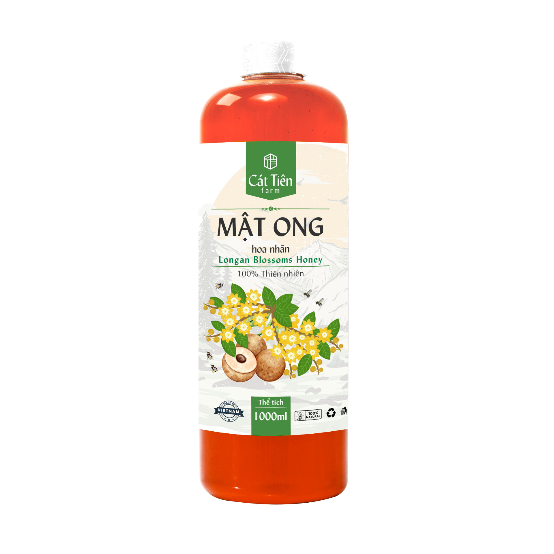 Mật Ong Hoa Nhãn 1 Lít Cát Tiên Farm Farm To Table