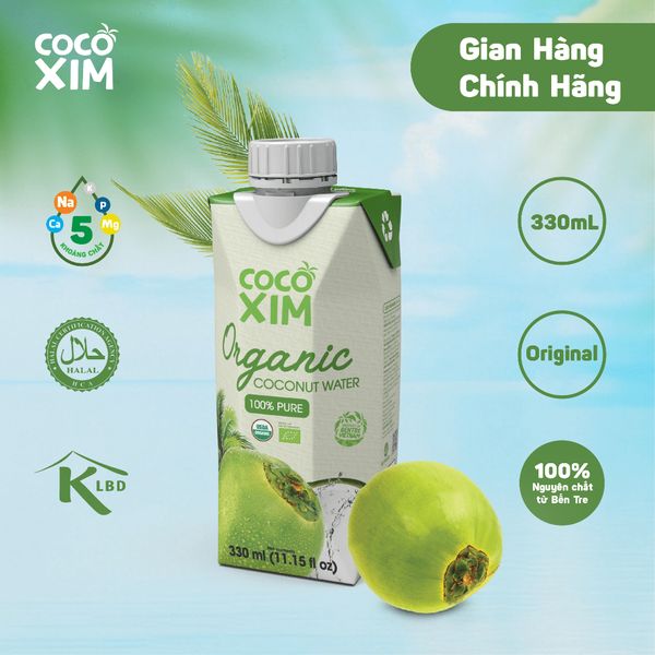 Nước dừa ORGANIC đóng chai Cocoxim /Xim