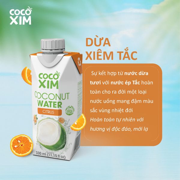 Cocoxim - Thương hiệu nước dừa, sữa dừa organic tốt cho sức khỏe