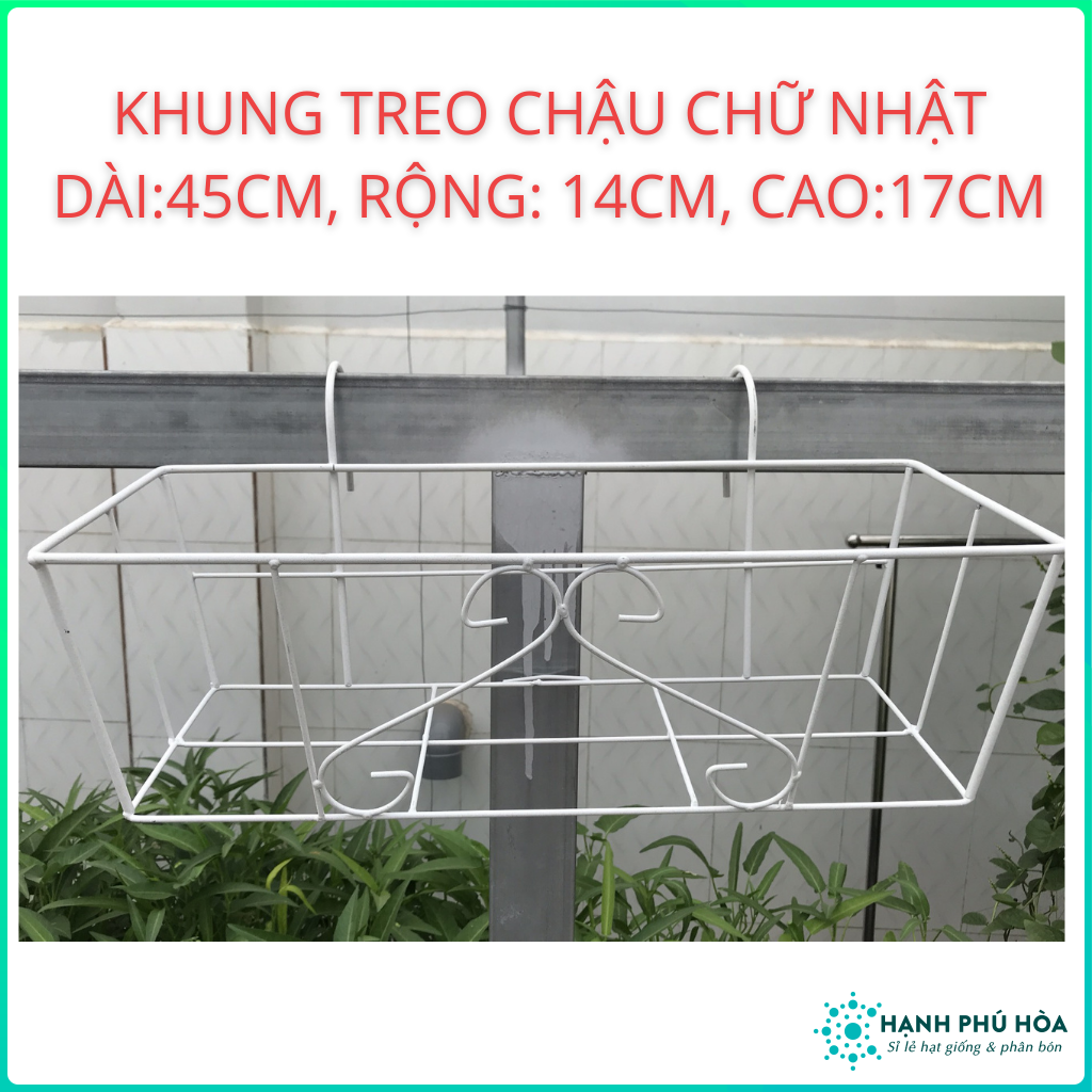 Khung Treo Chậu Chữ NhậtKhung Treo Chậu Chữ Nhật – Siêu Thị Nông Nghiệp Tổ Ấm Xanh