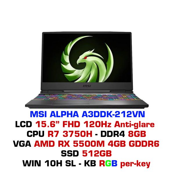 Laptop Gaming MSI Alpha A3DDK 212VN giá rẻ 2020 – GEARVN.COM