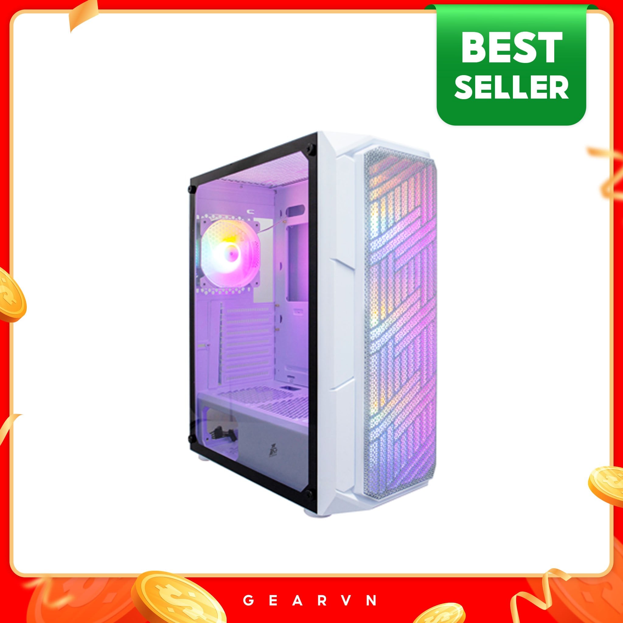 Case 1st Player XF White (4 fan RGB) chính hãng, giá rẻ – GEARVN.COM