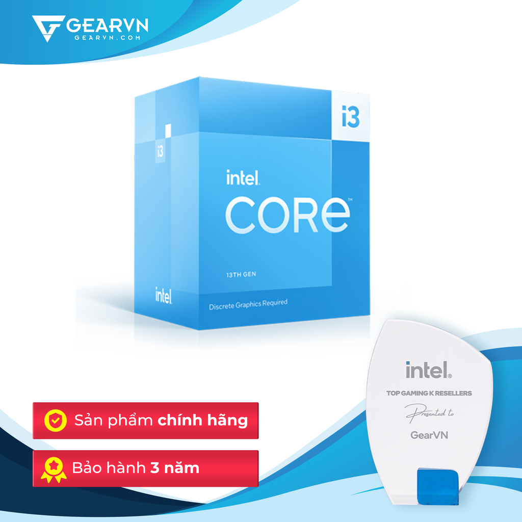 CPU Intel Core i3 13100F / 3.4GHz Turbo 4.5GHz / 4 Nhân 8 Luồng giá rẻ ...
