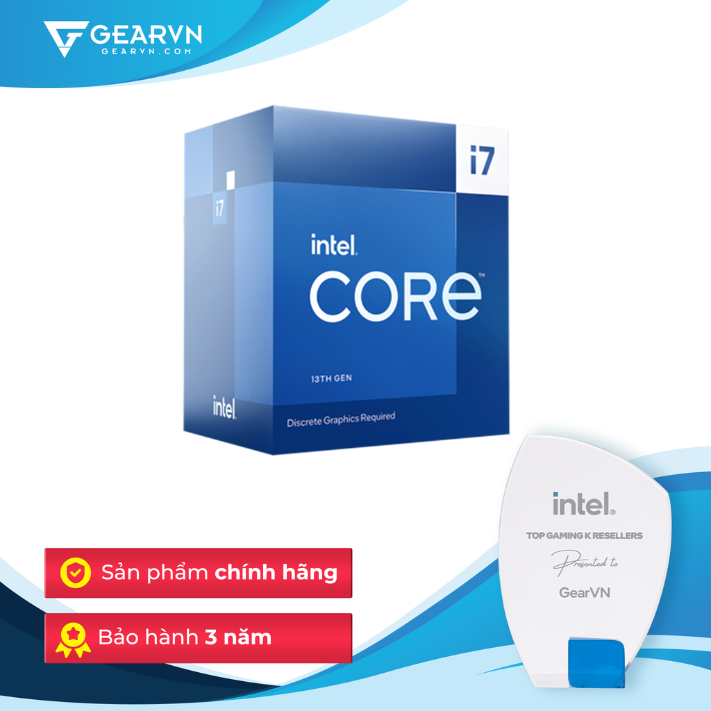 CPU Intel i7 13700F / 2.1GHz Turbo 5.2GHz / 16 Nhân 24 Luồng – GEARVN.COM