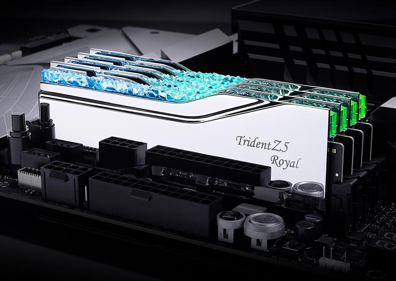 RAM G.Skill Trident Z5 Royal RGB 64GB (2x32GB) 6400 DDR5 Silver (F5-64 – GEARVN.COM