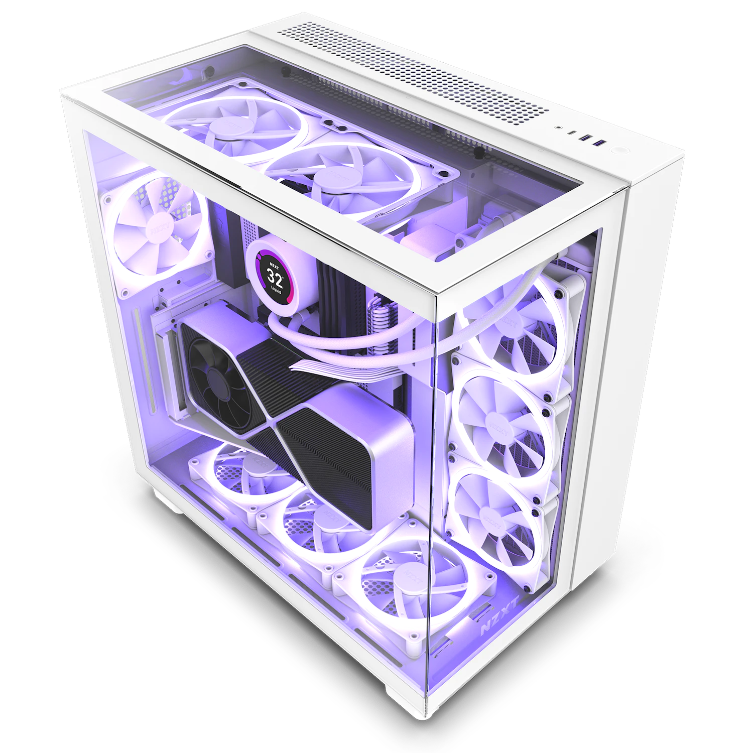 Case máy tính NZXT H9 Elite White chính hãng, giá rẻ – GEARVN.COM