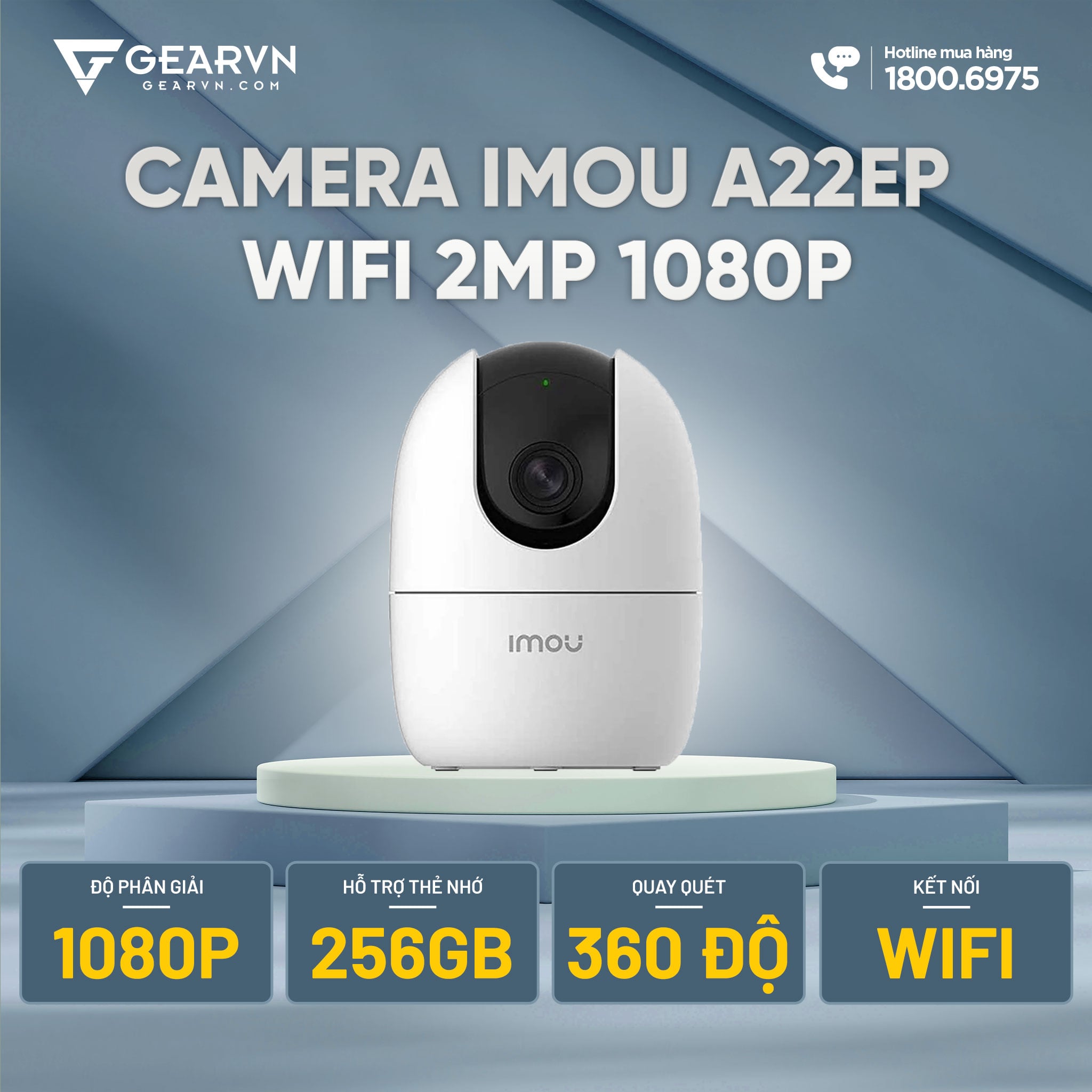 Camera Imou A22EP Wifi 360 độ 1080P chính hãng giá rẻ – GEARVN.COM