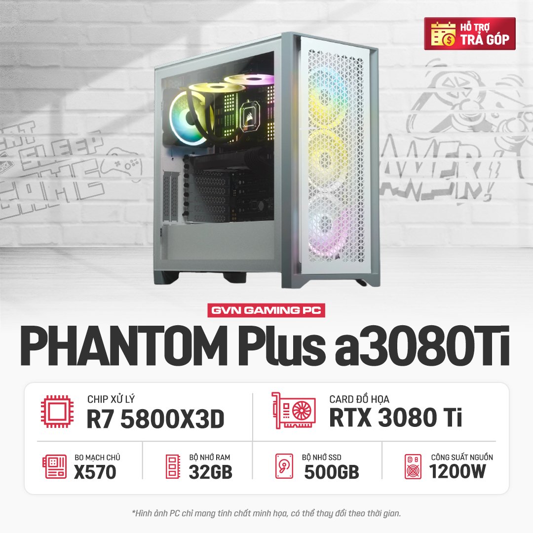 Máy tính chơi game - PC Gaming GVN PHANTOM Plus a3080Ti – GEARVN.COM