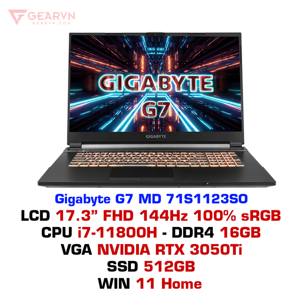 Laptop gaming Gigabyte G7 MD 71S1123SO chính hãng giá rẻ – GEARVN.COM