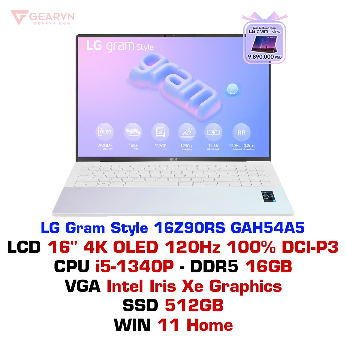 Laptop LG Gram Style 16Z90RS GAH54A5 chính hãng – GEARVN.COM