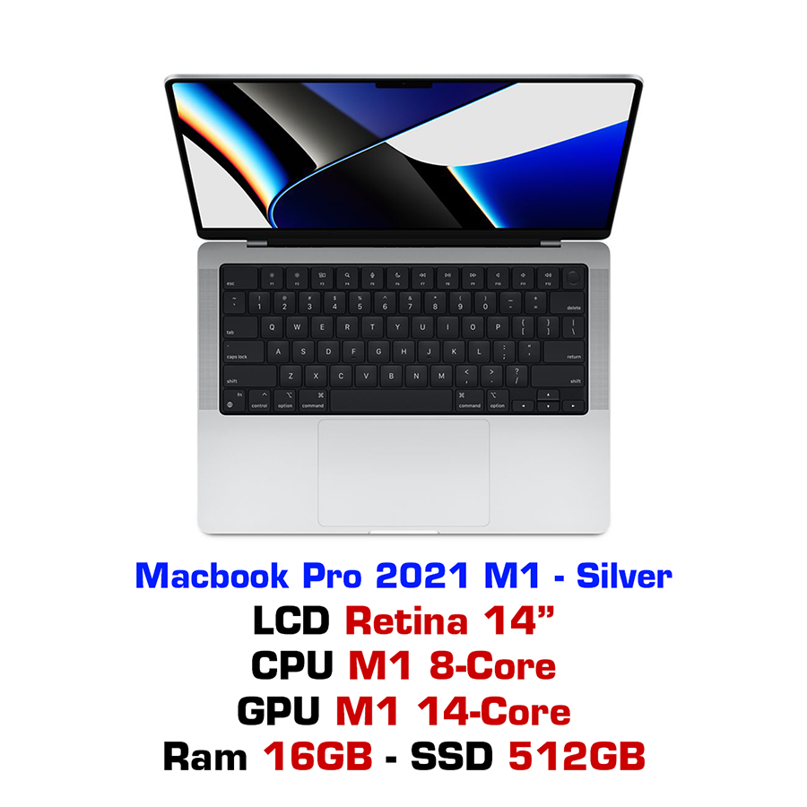 MacBook Pro 14" 2020 16GB 512GB Silver chính hãng – GEARVN.COM