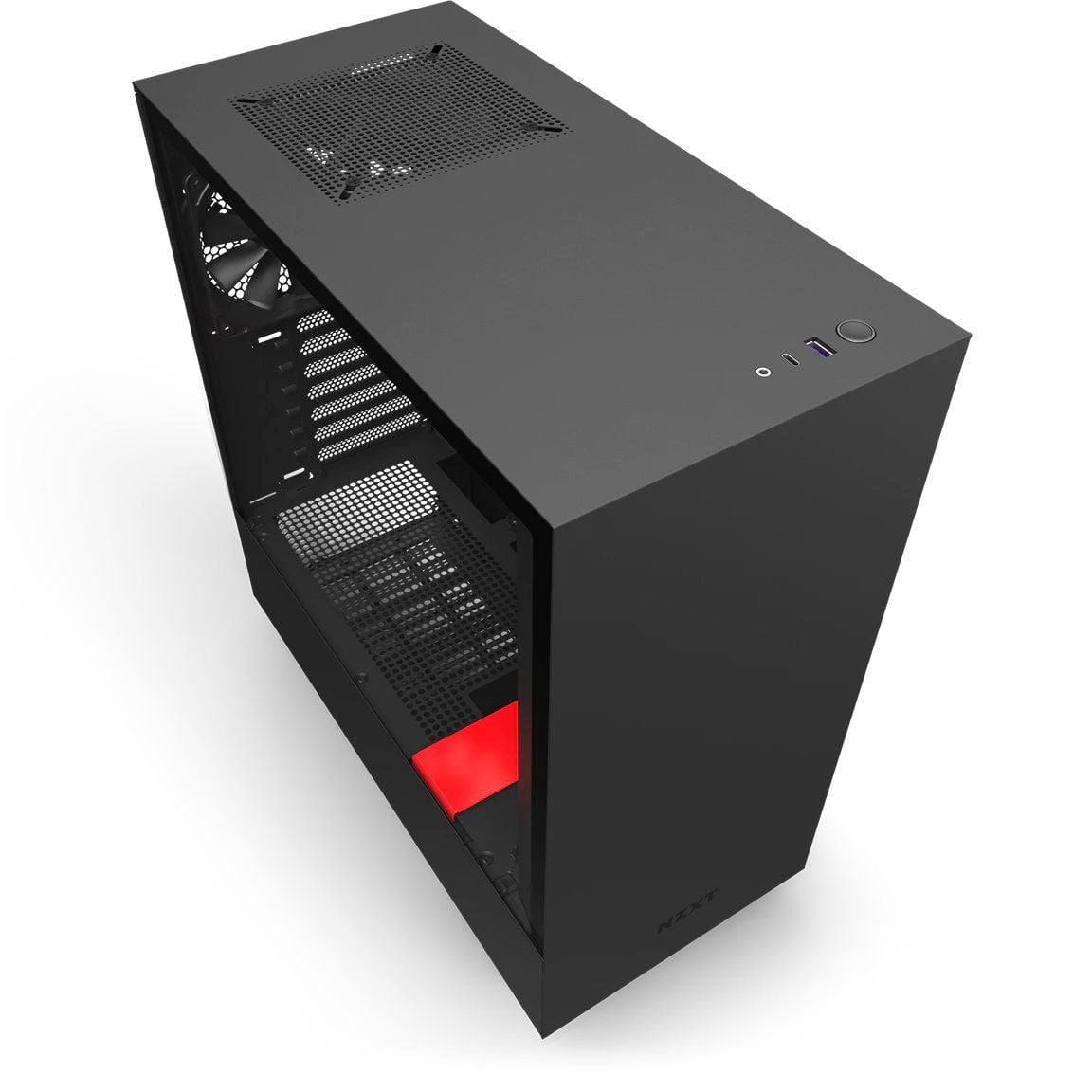 Vỏ máy tính NZXT H510 MATTE BLACK/RED chính hãng, giá rẻ – GEARVN.COM