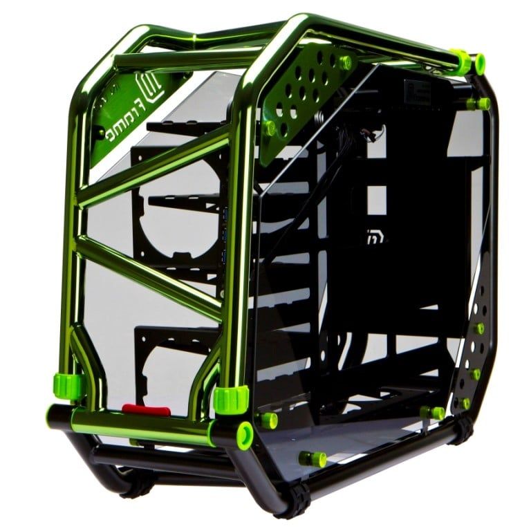 Case INWIN D-Frame 2.0 Black / Green chính hãng – GEARVN.COM