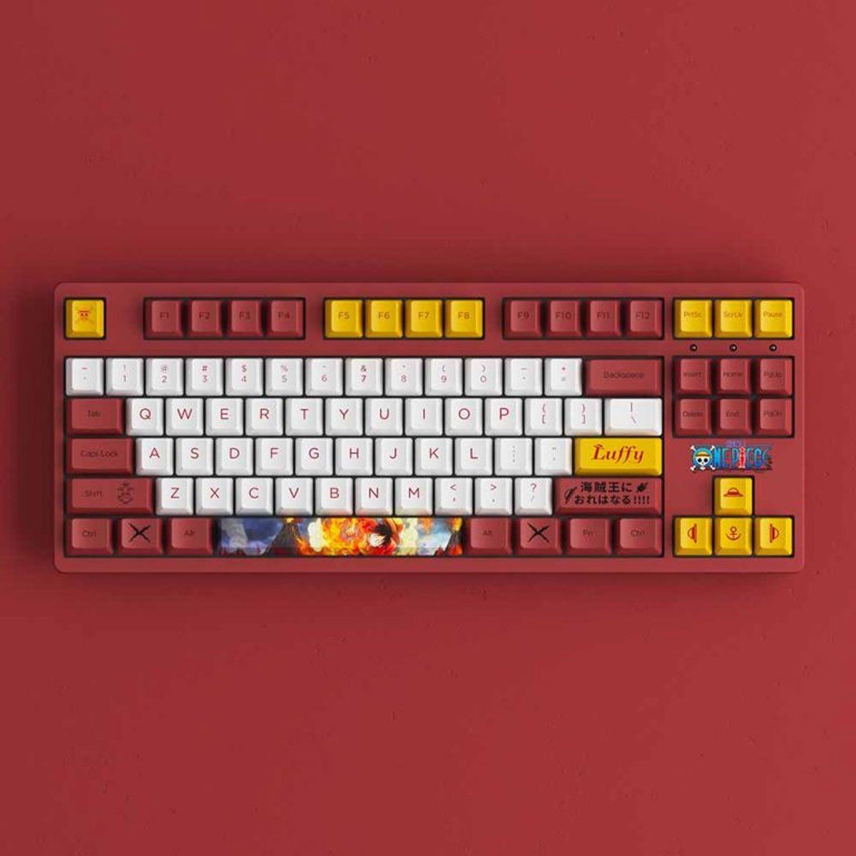 Bàn phím cơ AKKO 3087 RF One Piece Luffy Akko V3 Cream Blue switch ...