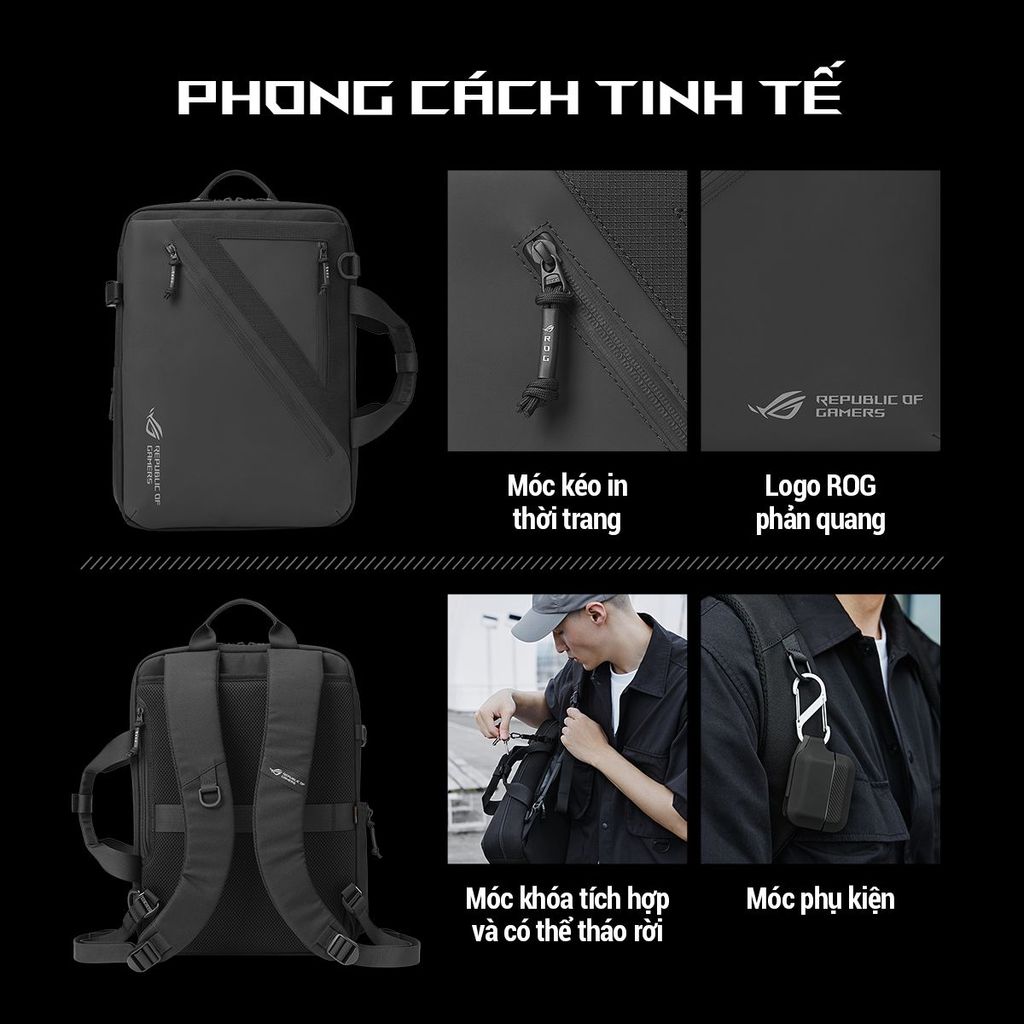 Balo công nghệ ASUS ROG Archer Backpack 15 BP1505 – GEARVN.COM