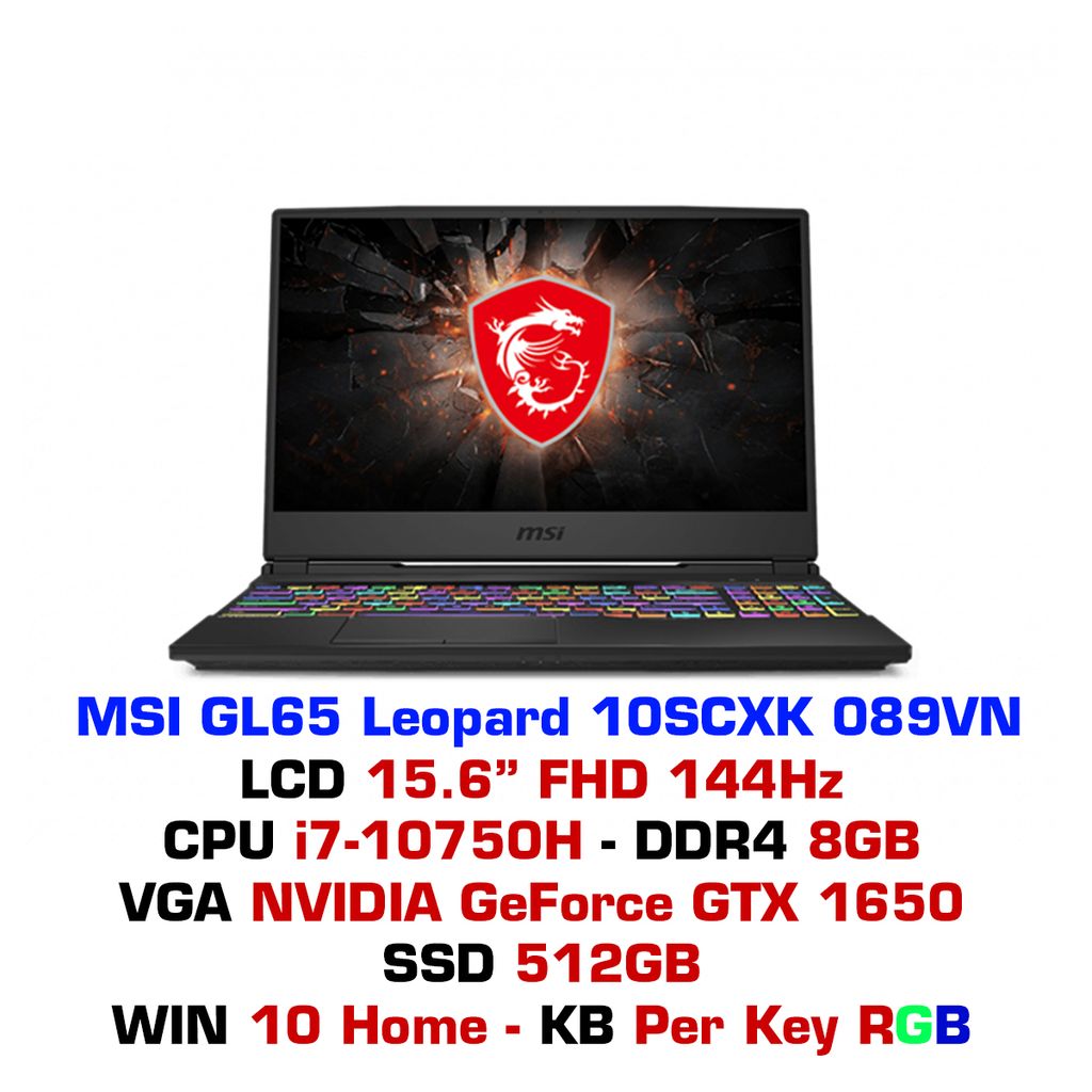 Laptop MSI GL65 Leopard 10SCXK 089VN chính hãng – GEARVN.COM