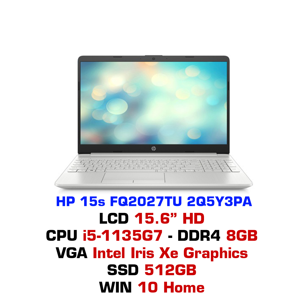 Laptop HP 15s FQ2027TU 2Q5Y3PA chính hãng, giá rẻ – GEARVN.COM
