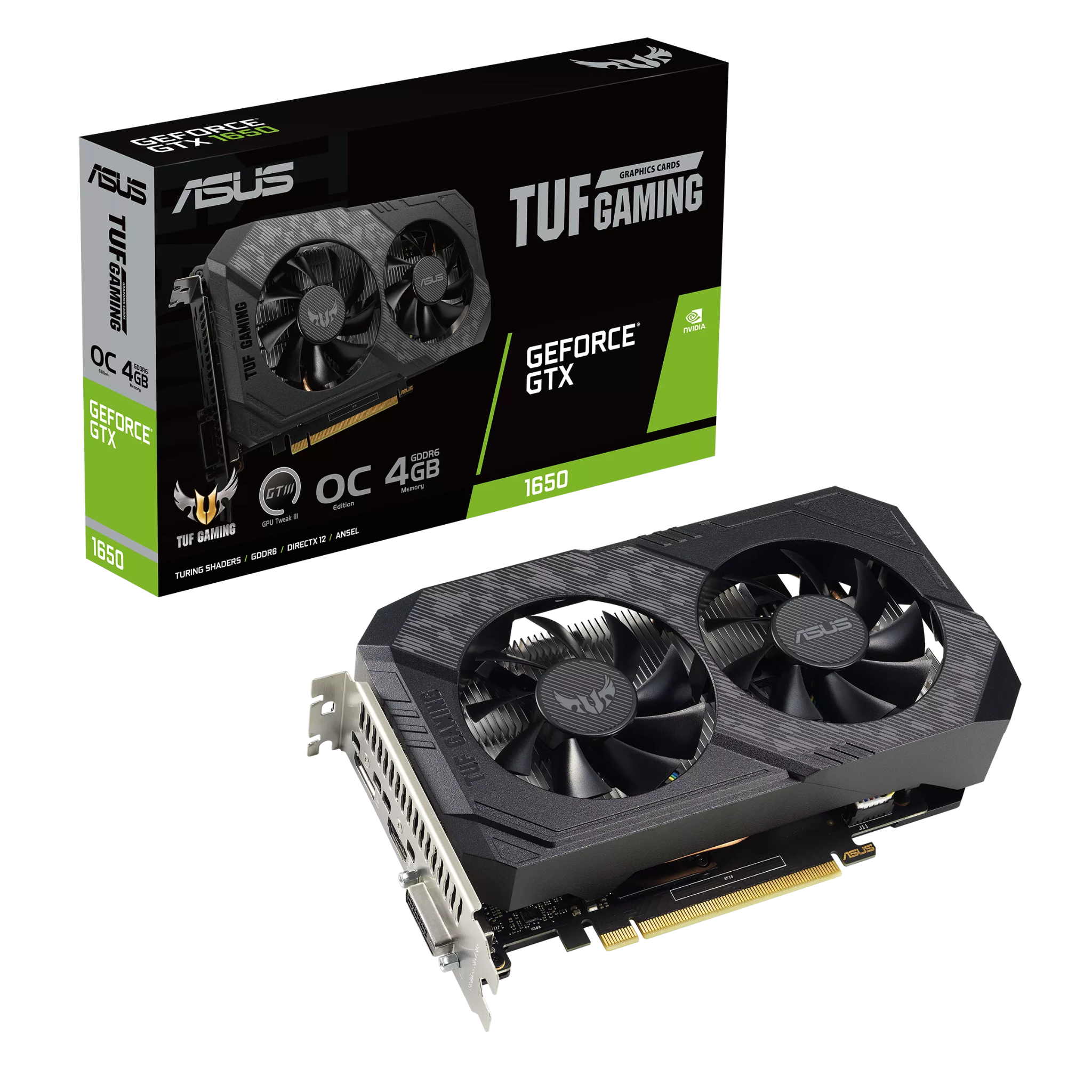 Card màn hình ASUS TUF Gaming GeForce GTX 1650 V2 OC Edition 4GB GDDR6 ...
