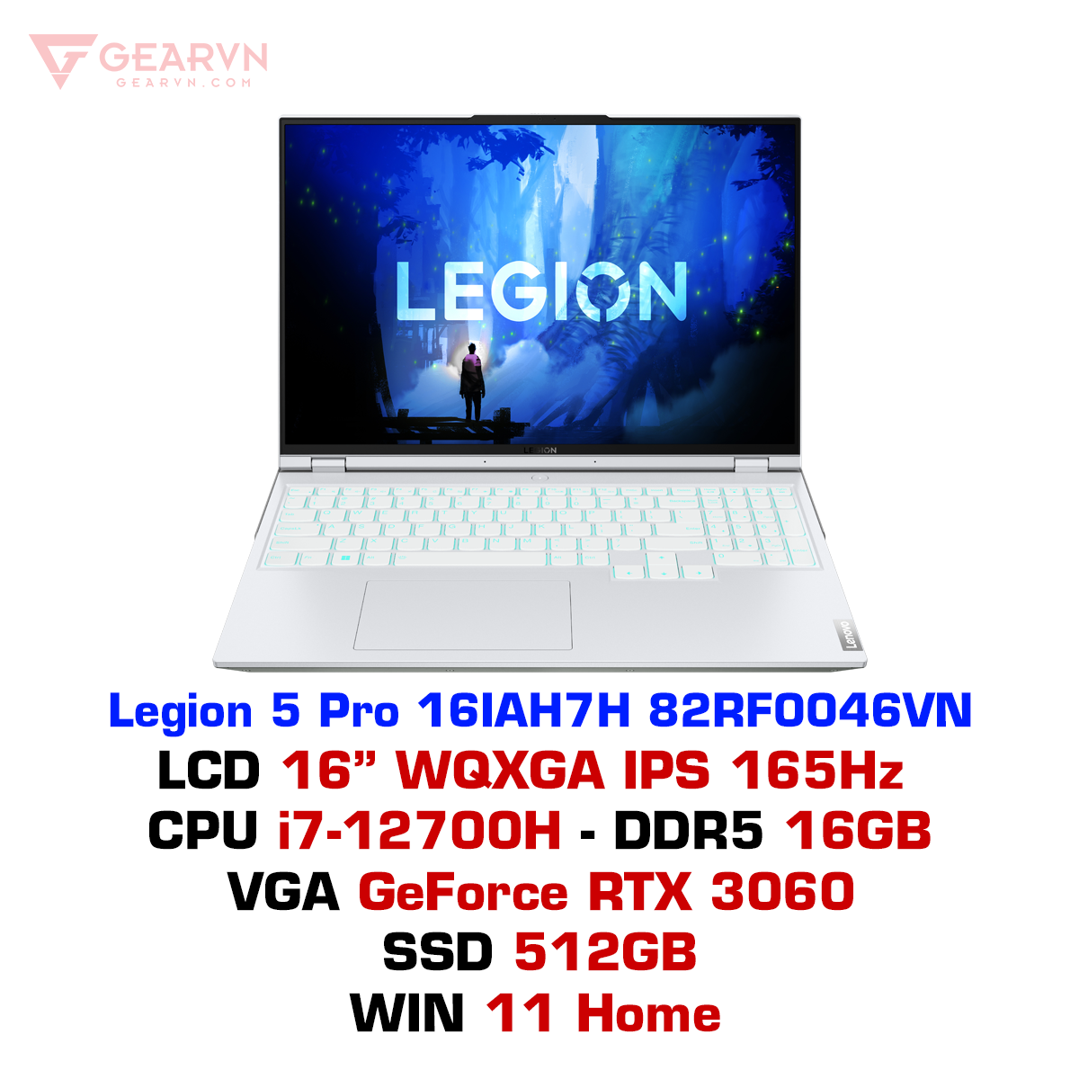 Laptop gaming Lenovo Legion 5 Pro 16IAH7H 82RF0046VN – GEARVN.COM