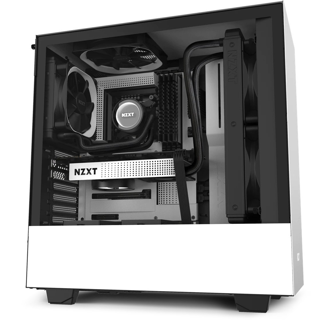 Vỏ máy tính NZXT H510 MATTE WHITE chính hãng – GEARVN.COM