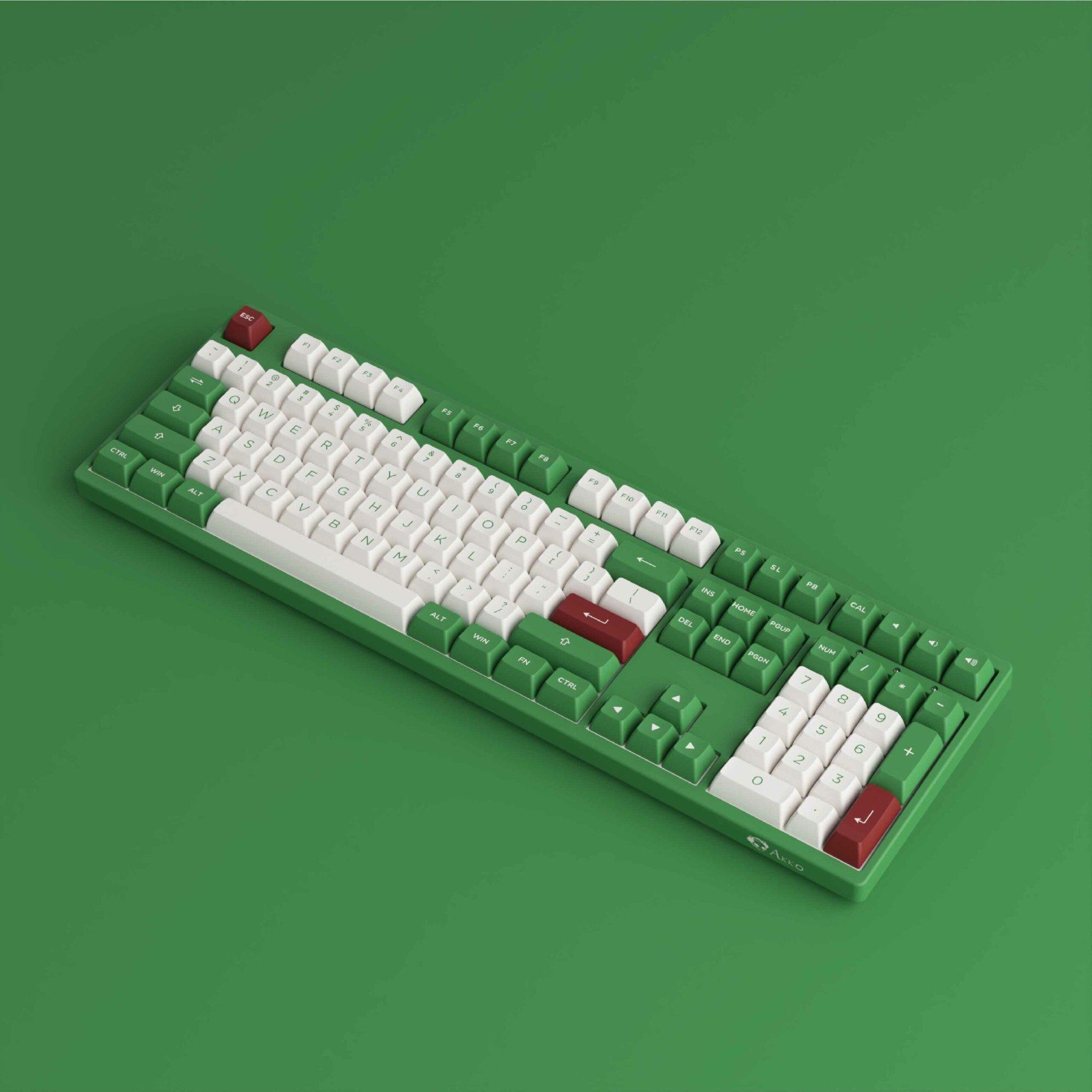 Bàn phím cơ AKKO 3108 RF Matcha Red Bean Akko Switch V3 Cream Yellow ...