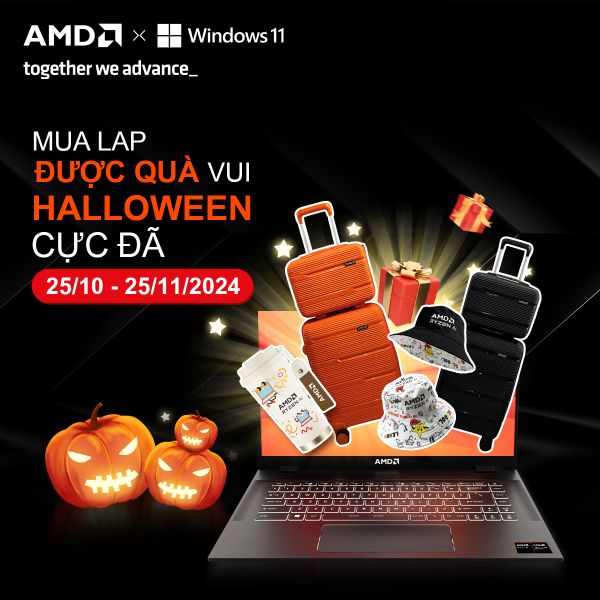 Vui Halloween Cực Đã - Vali cao cấp AMD – GEARVN.COM