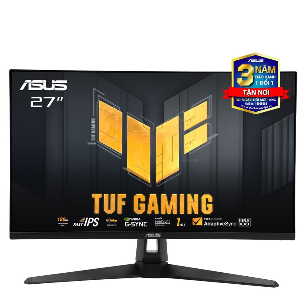 Màn hình ASUS TUF GAMING VG27AQ3A 27 inch Fast IPS 2K 180Hz Gsync – GEARVN.COM