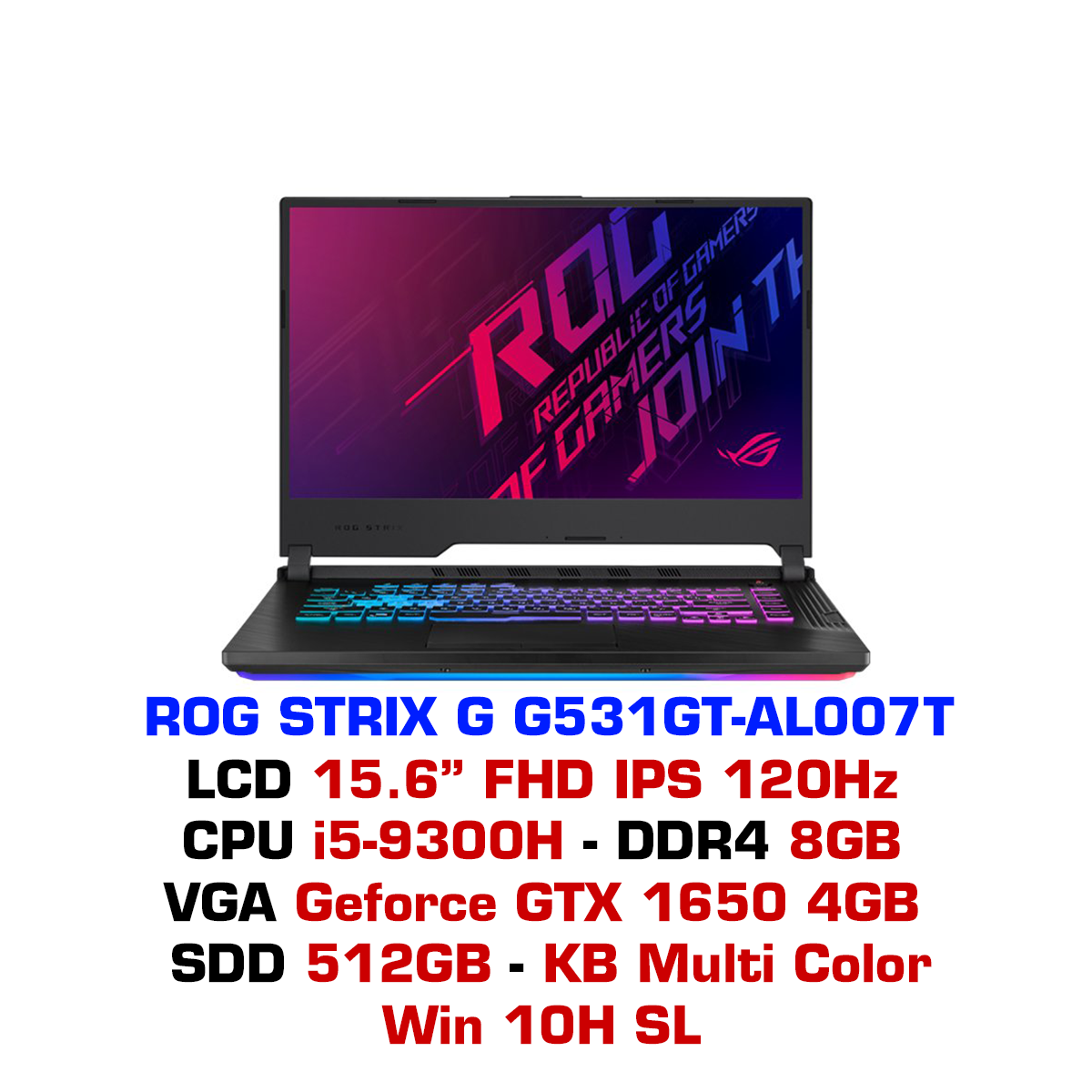 Laptop gaming Asus ROG STRIX G G531GT-AL007T – GEARVN.COM