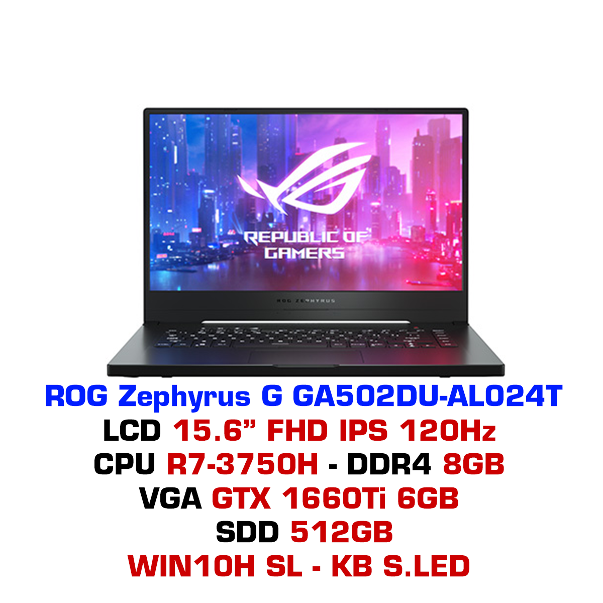 Laptop ASUS ROG Zephyrus G GA502DU-AL024T chính hãng, giá tốt – GEARVN.COM