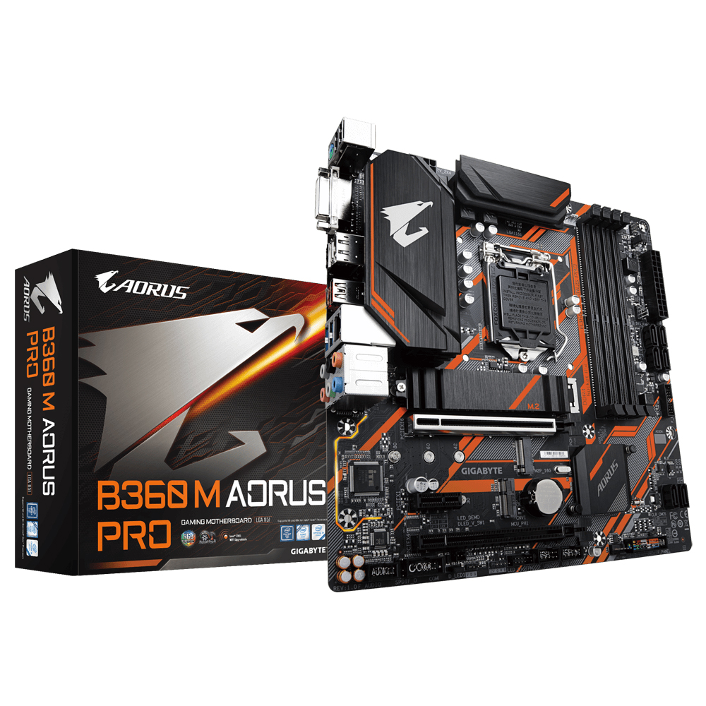 Mainboard GIGABYTE B360M AORUS PRO LGA1151v2 – GEARVN.COM