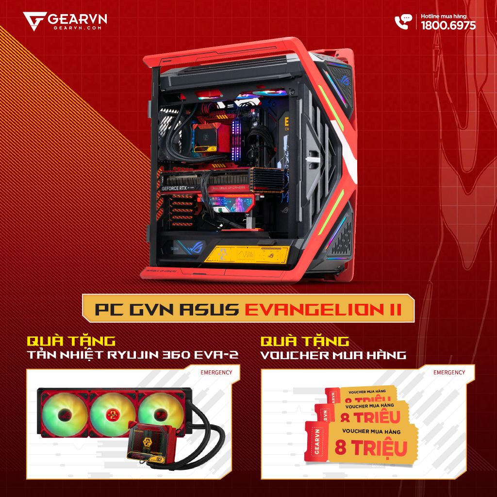 PC GVN x ASUS EVANGELION 2 chính hãng, giá rẻ – GEARVN.COM